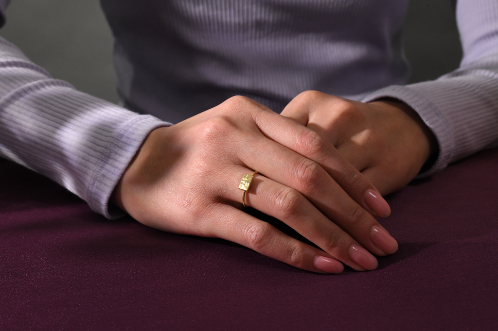 Brickface Stacking Ring – Anthony Lent